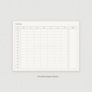 Editable Weekly Timetable Digital Template for Goodnotes on Ipad ...
