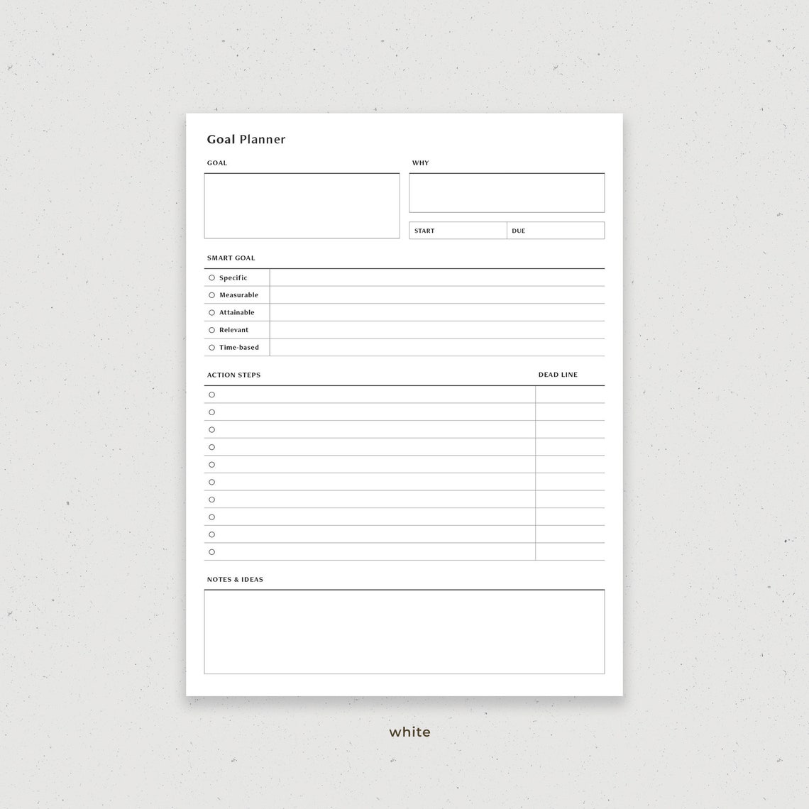 SMART Goal Planner Goal Setting Digital Planner Template for - Etsy