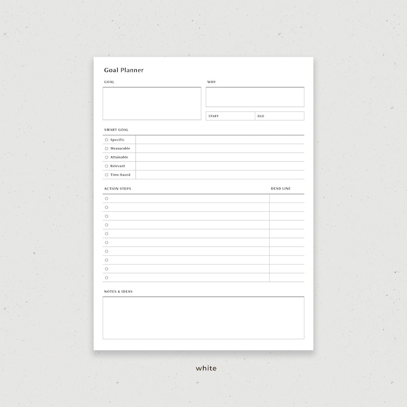 SMART Goal Planner Goal Setting Digital Planner Template for - Etsy