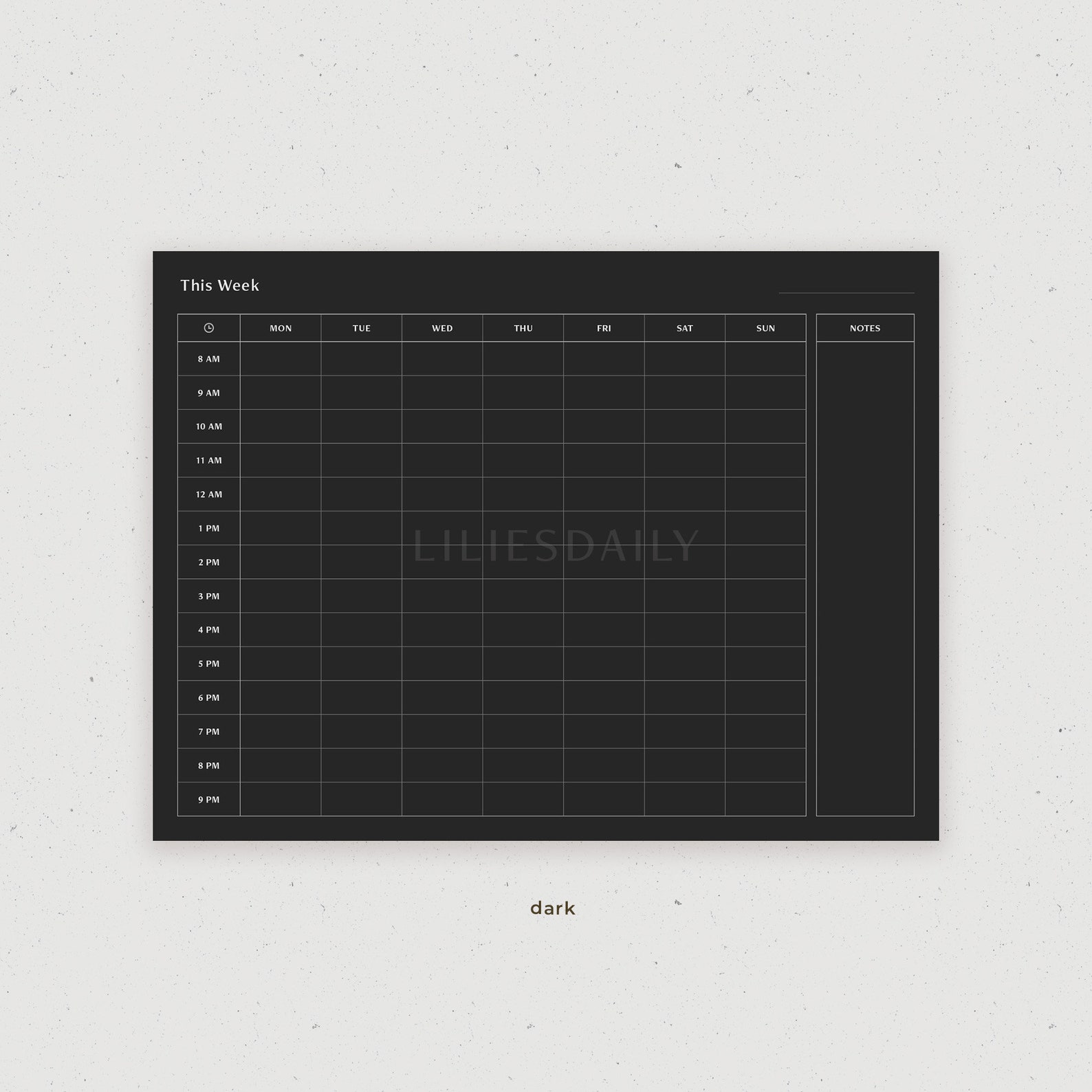 Editable Weekly Timetable Digital Template for Goodnotes on - Etsy