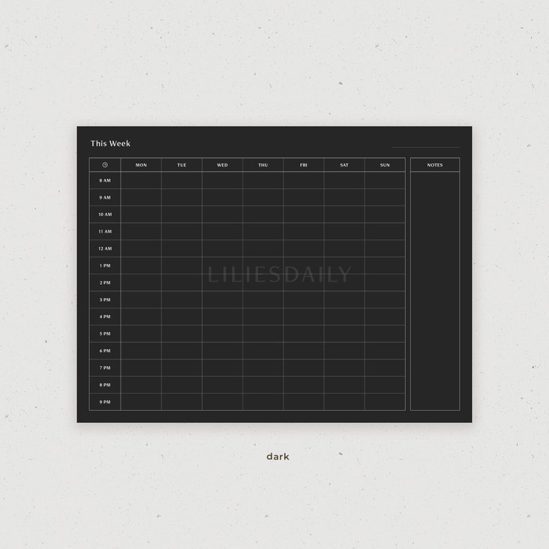 Editable Weekly Timetable Digital Template for Goodnotes on - Etsy