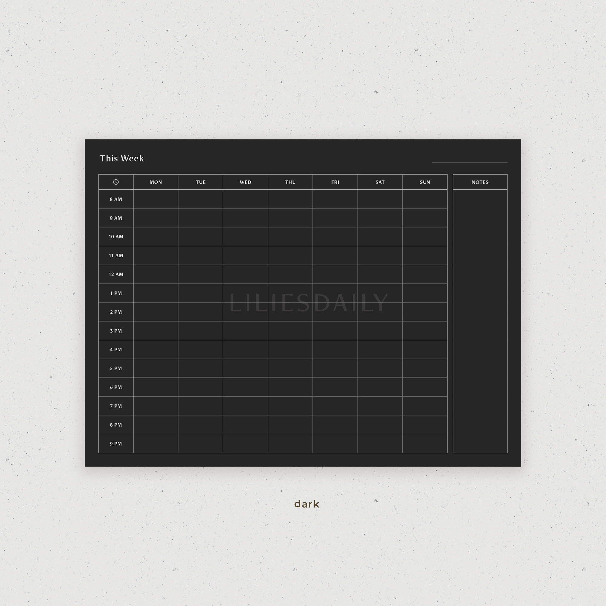 Editable Weekly Timetable Digital Template for Goodnotes on - Etsy