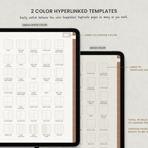 Minimalist Digital Notebook With Tabs for Ipad Goodnotes | Etsy