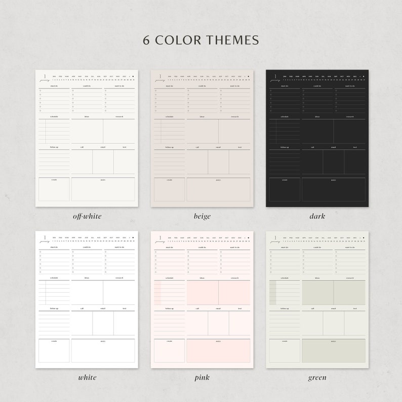 Digital Brain Dump Template, Daily to Do List Planner, ADHD Planner ...