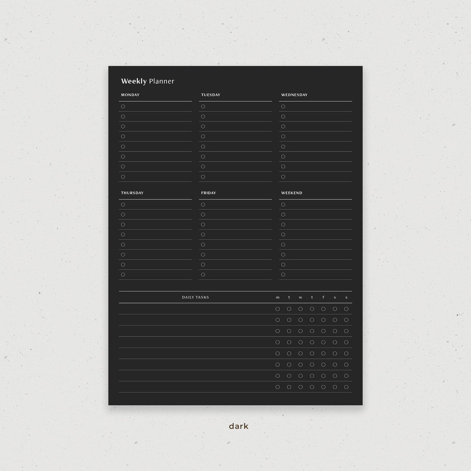 Weekly to Do List Weekly Checklist Digital Planner Template - Etsy