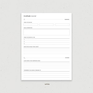 Gratitude Journal, Daily Mindfulness Digital Planner Template for ...