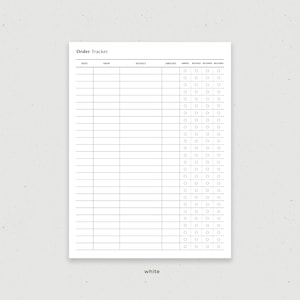 Online Order Tracker, Shopping List, Purchase Log Digital Planner ...