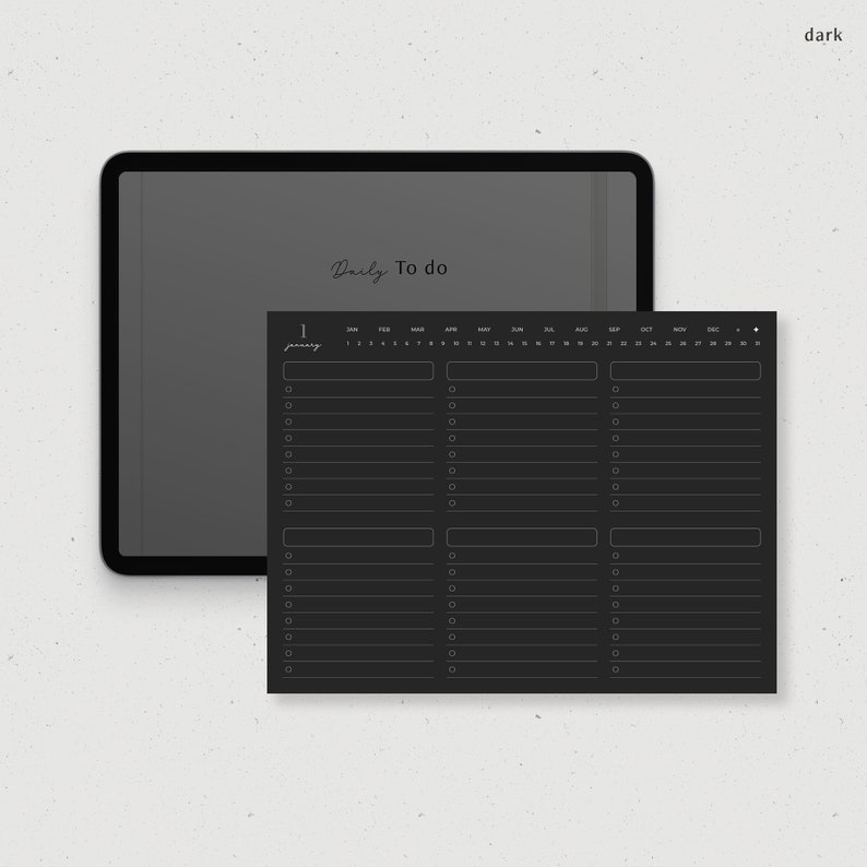 Daily to Do Checklist Task List Digital Planner for Ipad - Etsy