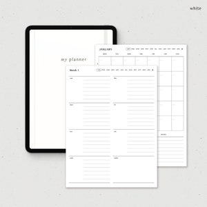 Undated Weekly Digital Planner, Goodnotes Planner, iPad Journal ...