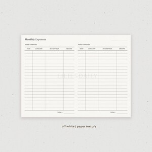 Monthly Expenses, Daily Expense Tracker, Landscape Digital Bill Payment ...