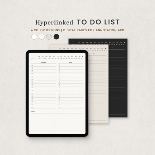 Daily to Do List Digital Planner for Ipad Goodnotes - Etsy