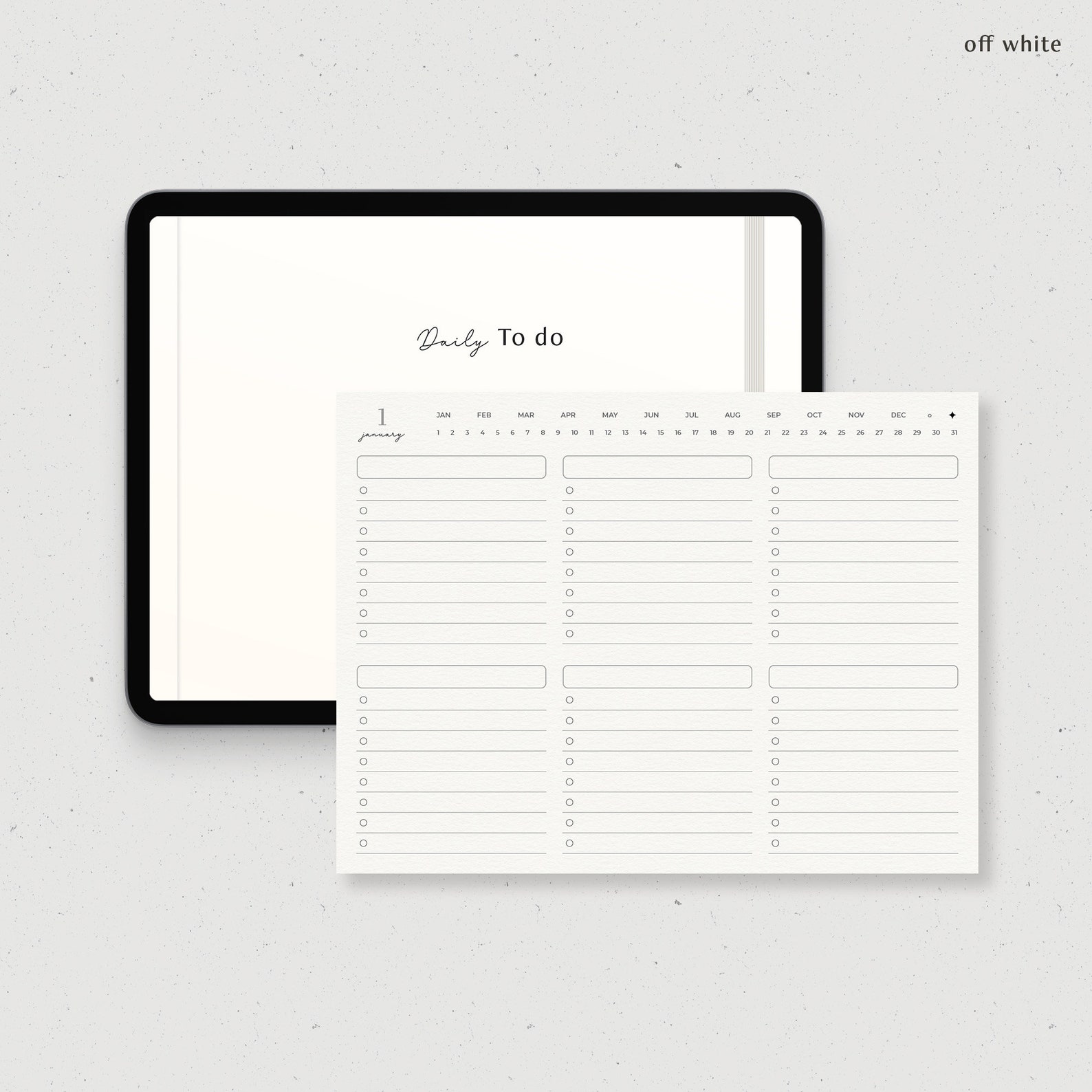 Daily to Do, Checklist, Task List Digital Planner for iPad Goodnotes ...