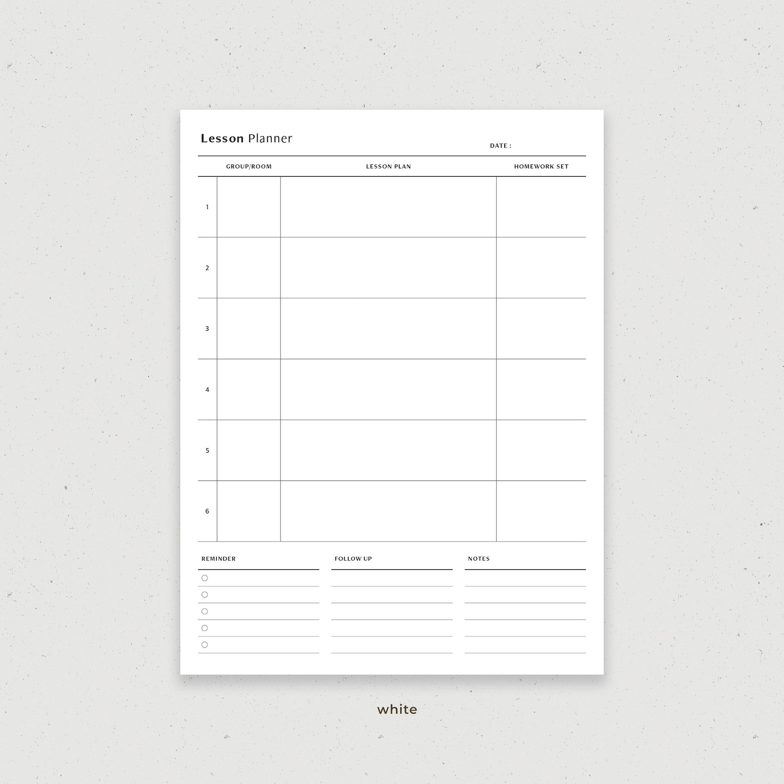 Lesson Plan Teacher Planner Class Agenda 6 Period Digital - Etsy