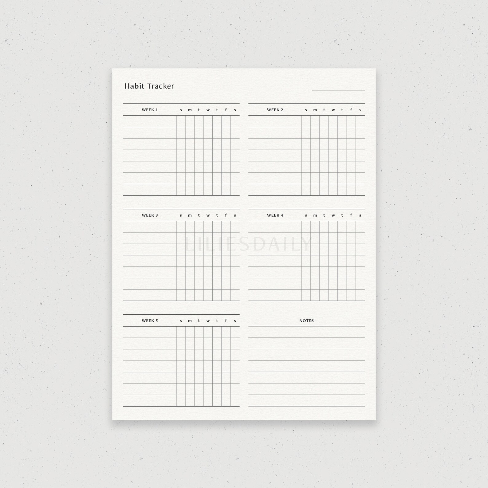 Monthly Habit Tracker Digital Planner Template for Goodnotes - Etsy