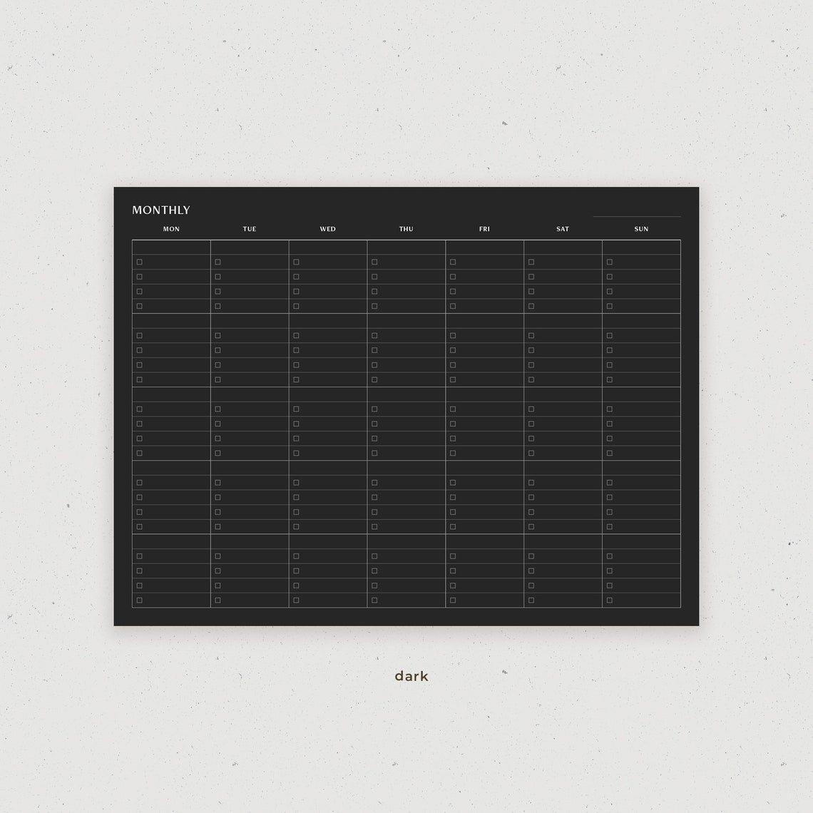 Monthly Checklist Calendar Monthly Bill Tracker Digital | Etsy