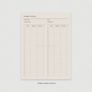 52 Week Savings Challenge, Weekly Money Challenge Tracker Digital ...