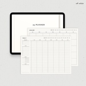 Weekly Schedule, Weekly Hourly Digital Planner Template for Goodnotes ...