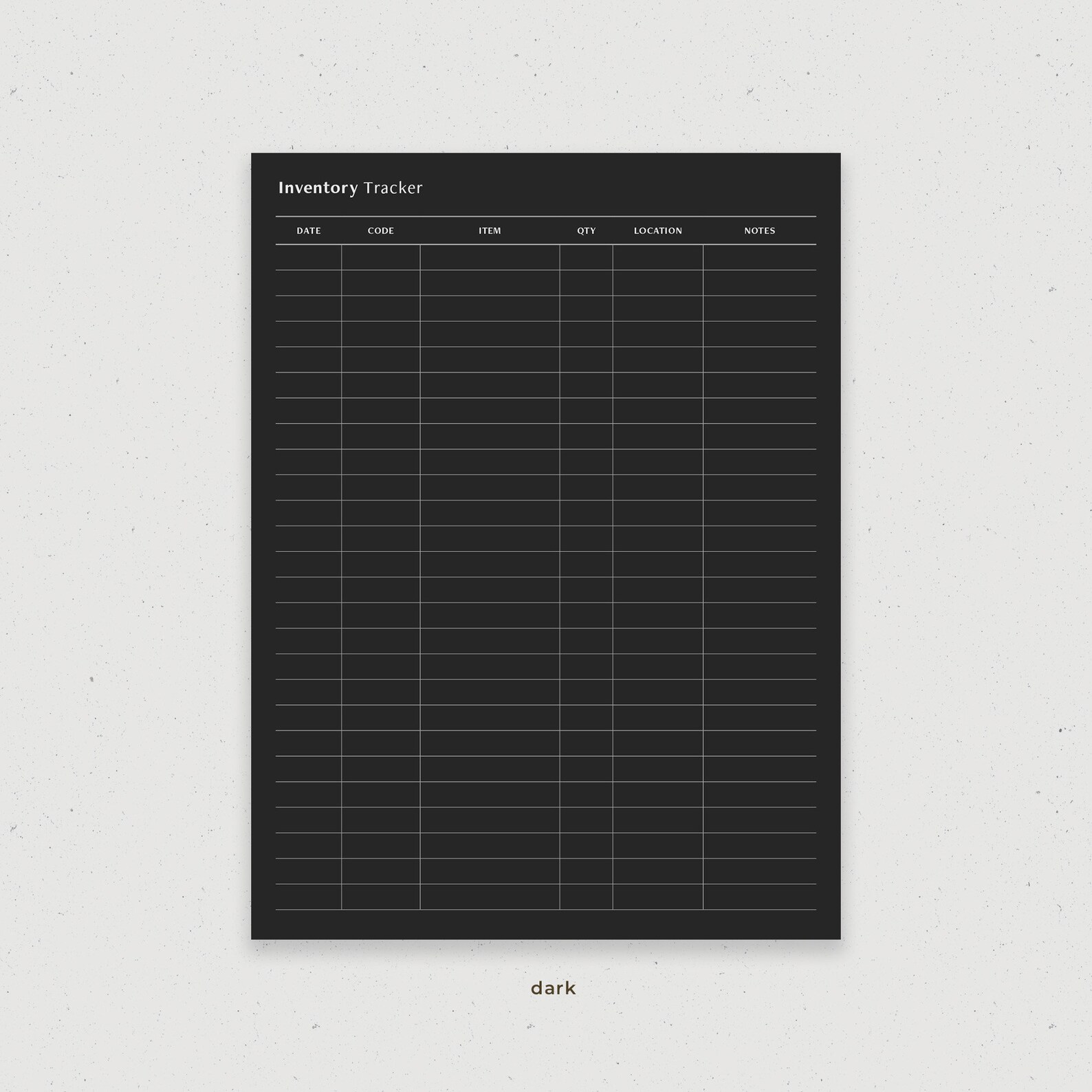 Inventory Tracker Storage Log Stock Management Digital - Etsy