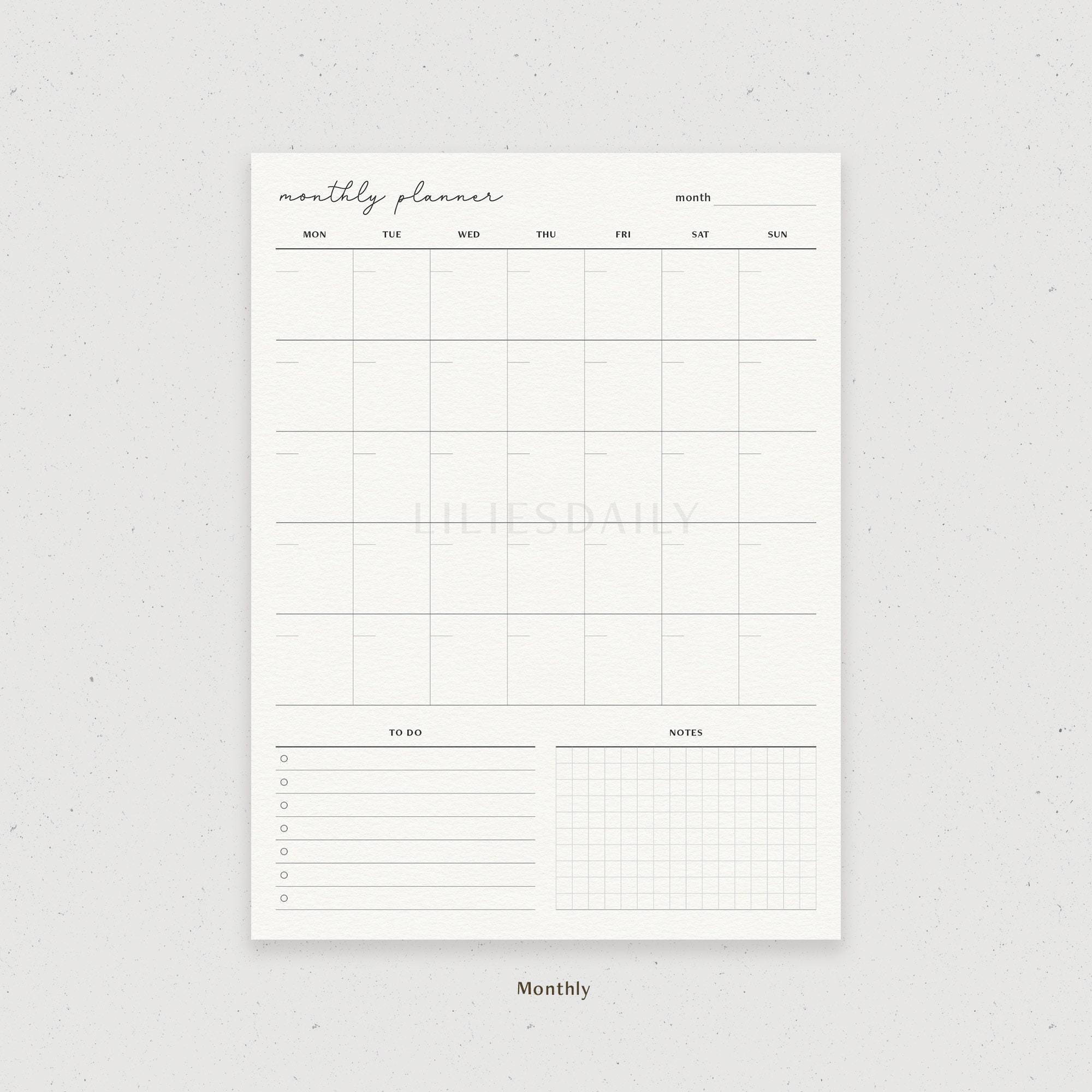 Daily Weekly Monthly Planner Bundle Digital Planner Template - Etsy