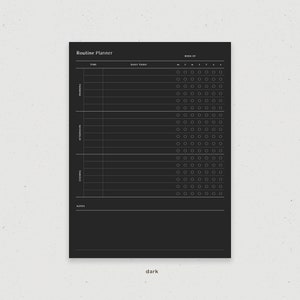 Routine Planner Daily Weekly Habit Tracker Digital Planner - Etsy