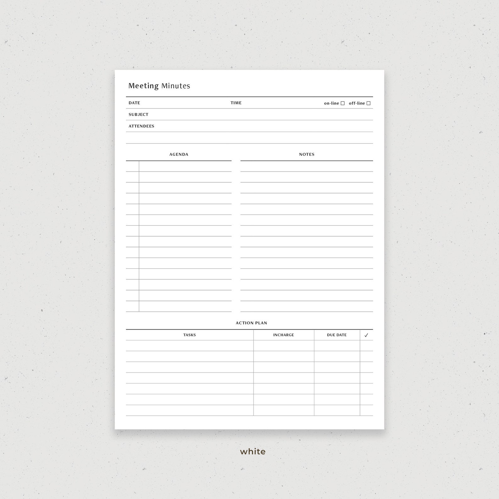 Meeting Notes Meeting Minutes Meeting Agenda Digital Planner - Etsy