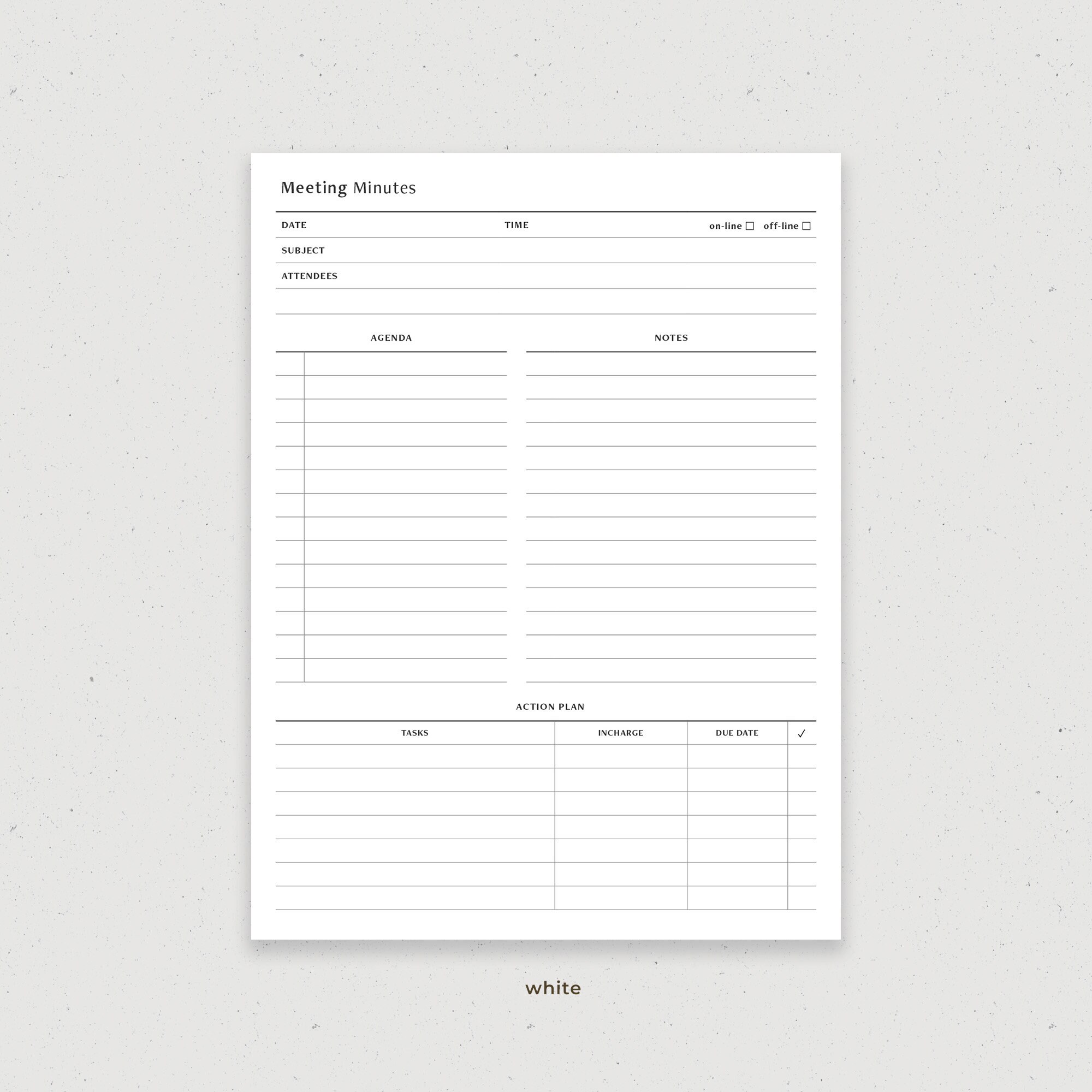 Meeting Notes Meeting Minutes Meeting Agenda Digital Planner | Etsy