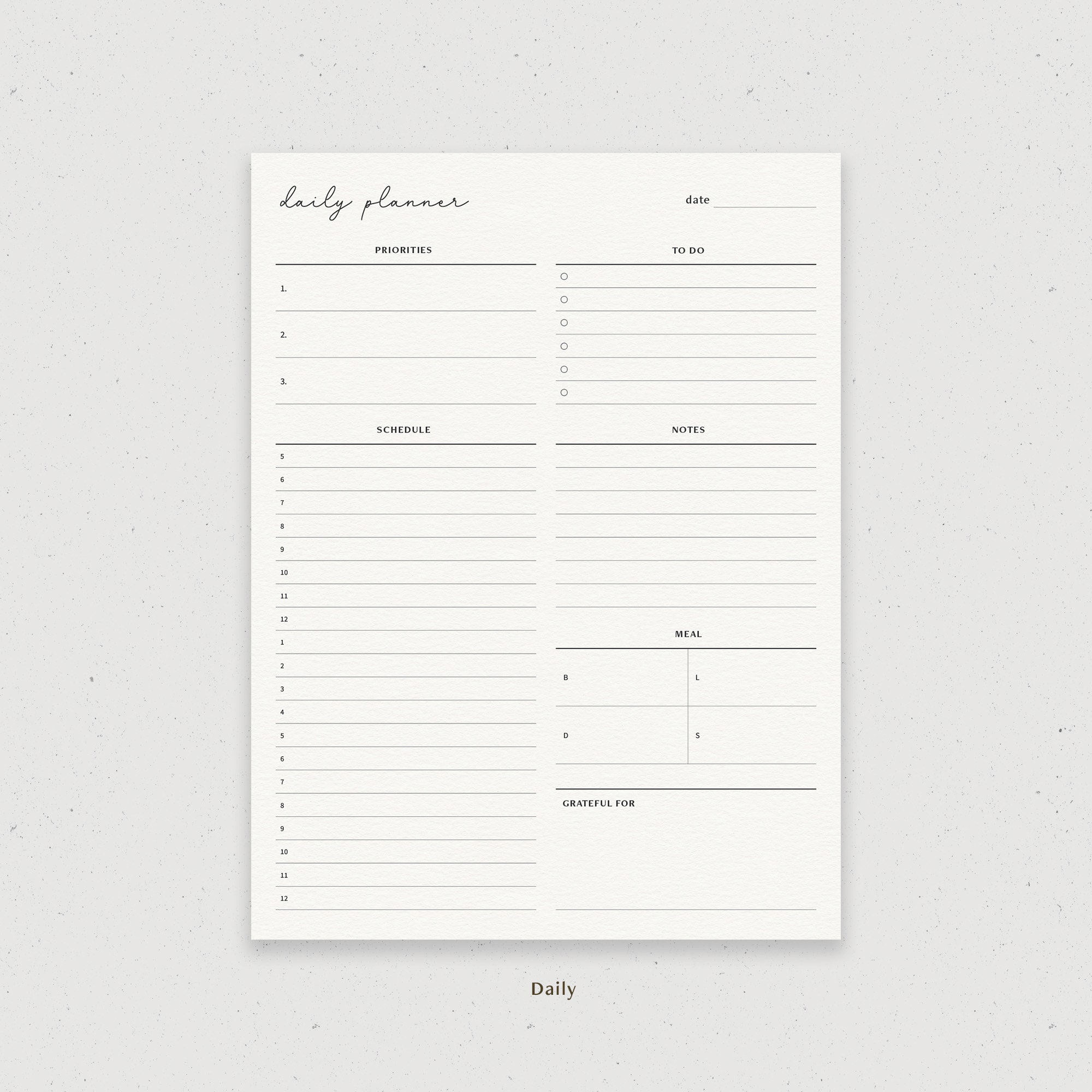 Daily Weekly Monthly Planner Bundle Digital Planner Template - Etsy