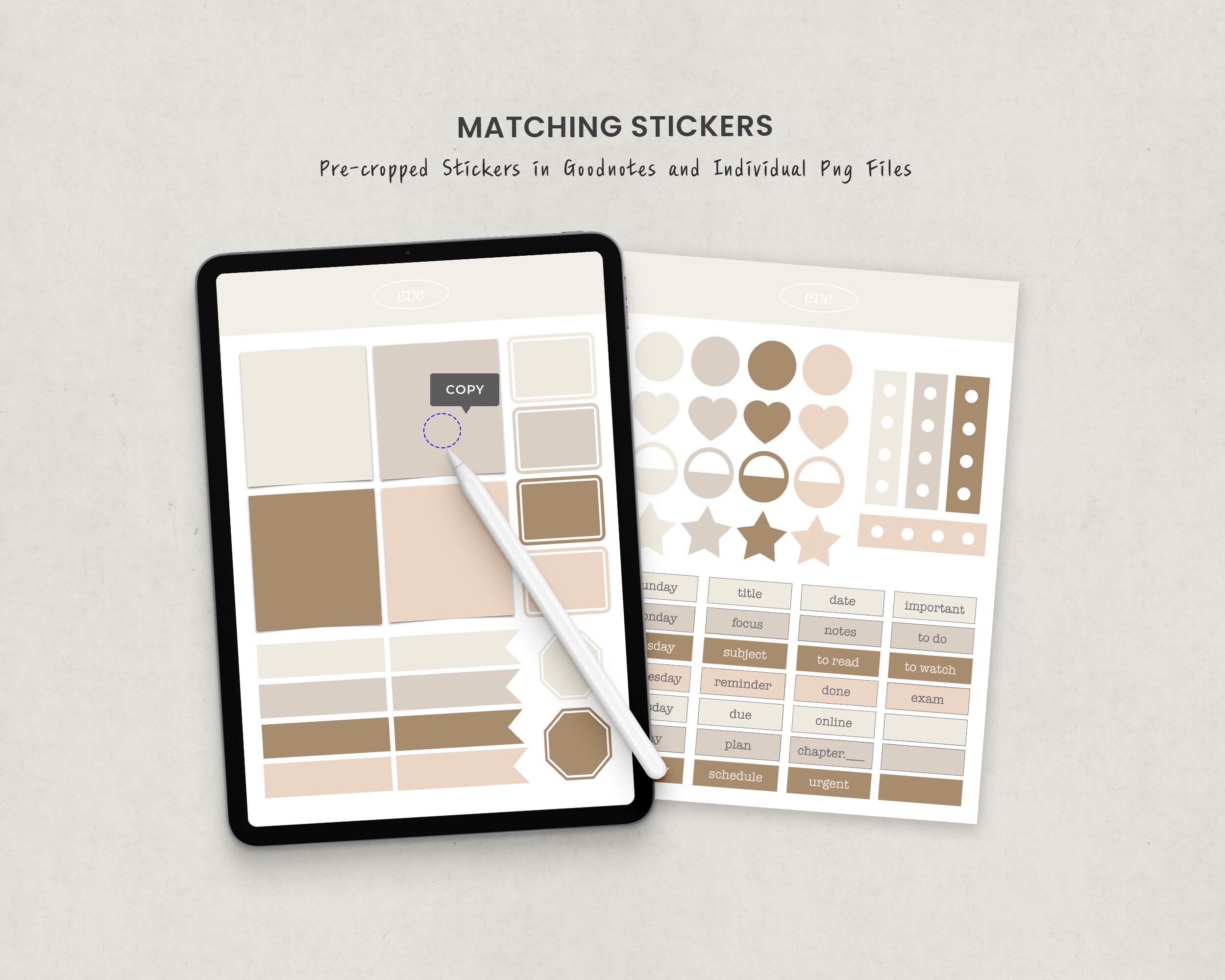 Minimalist Digital Notebook With Tabs for Ipad Goodnotes - Etsy