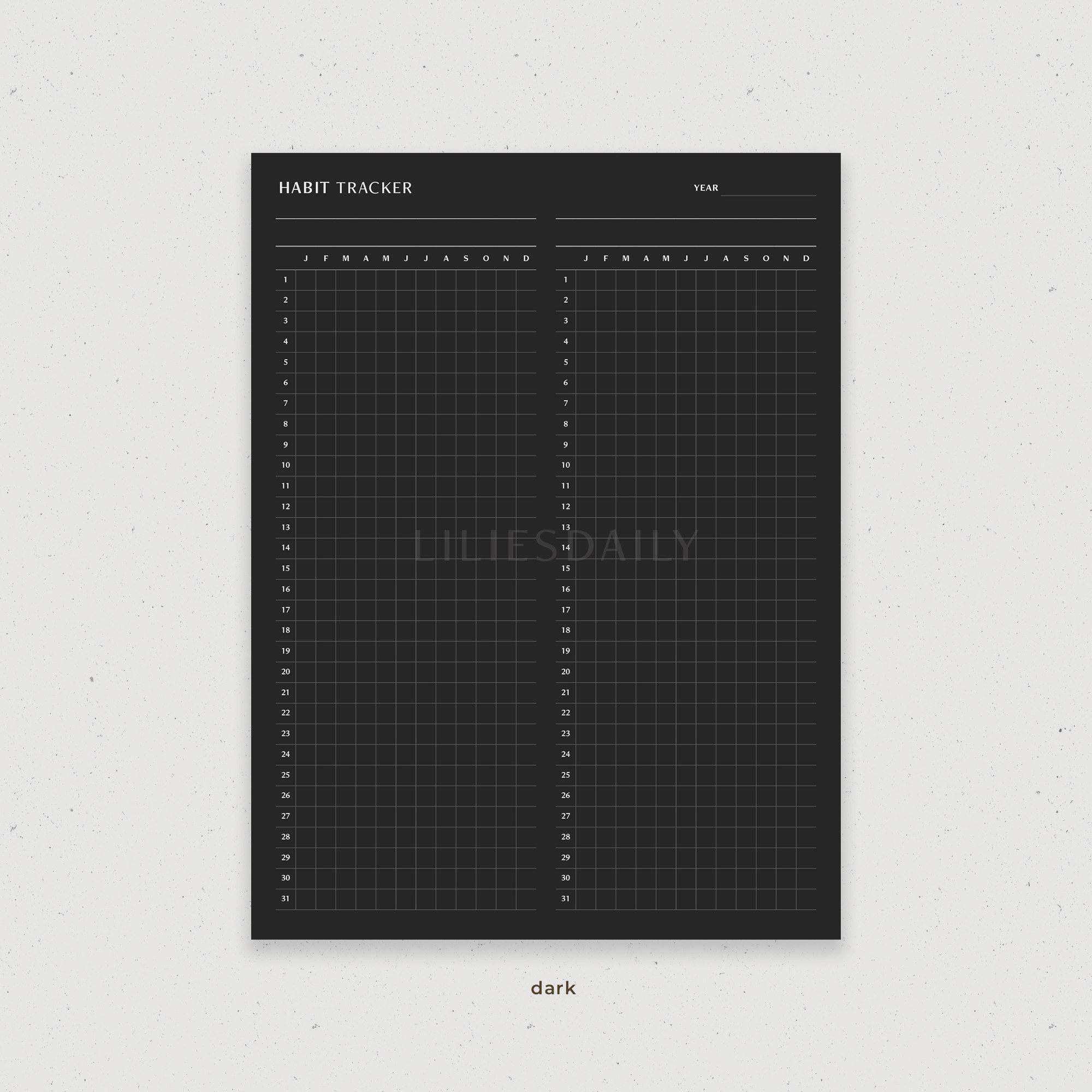 Yearly Habit Tracker, Goal Tracker, Digital Planner Template for ...
