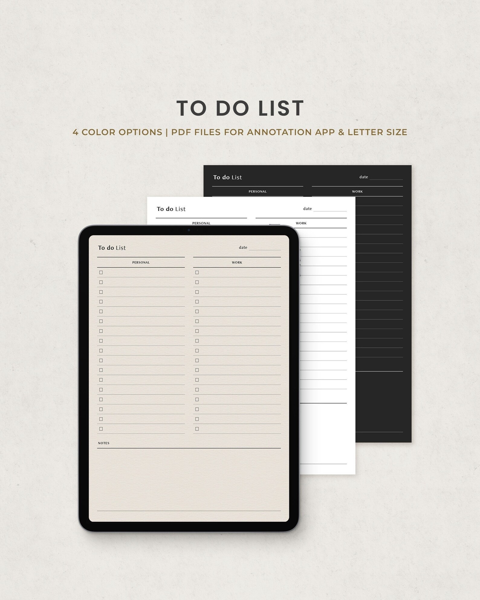 To Do List Digital Planner Template for Ipad Goodnotes Daily | Etsy