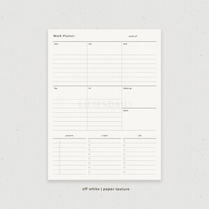 Weekly Work Planner, 5 Day Office Work Digital Template for Goodnotes ...