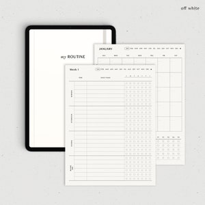 Daily Weekly Routine Planner, Morning Afternoon Night Habit Tracker ...