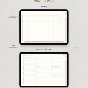 Undated Minimalist Digital Planner, Goodnotes Planner, Academic Study ...