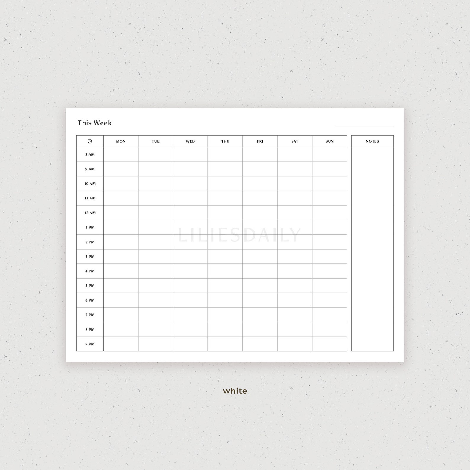 Editable Weekly Timetable Digital Template for Goodnotes on - Etsy