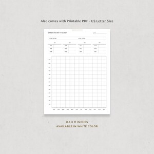 Credit Score Tracker Digital Template for Goodnotes IPAD, Finance ...