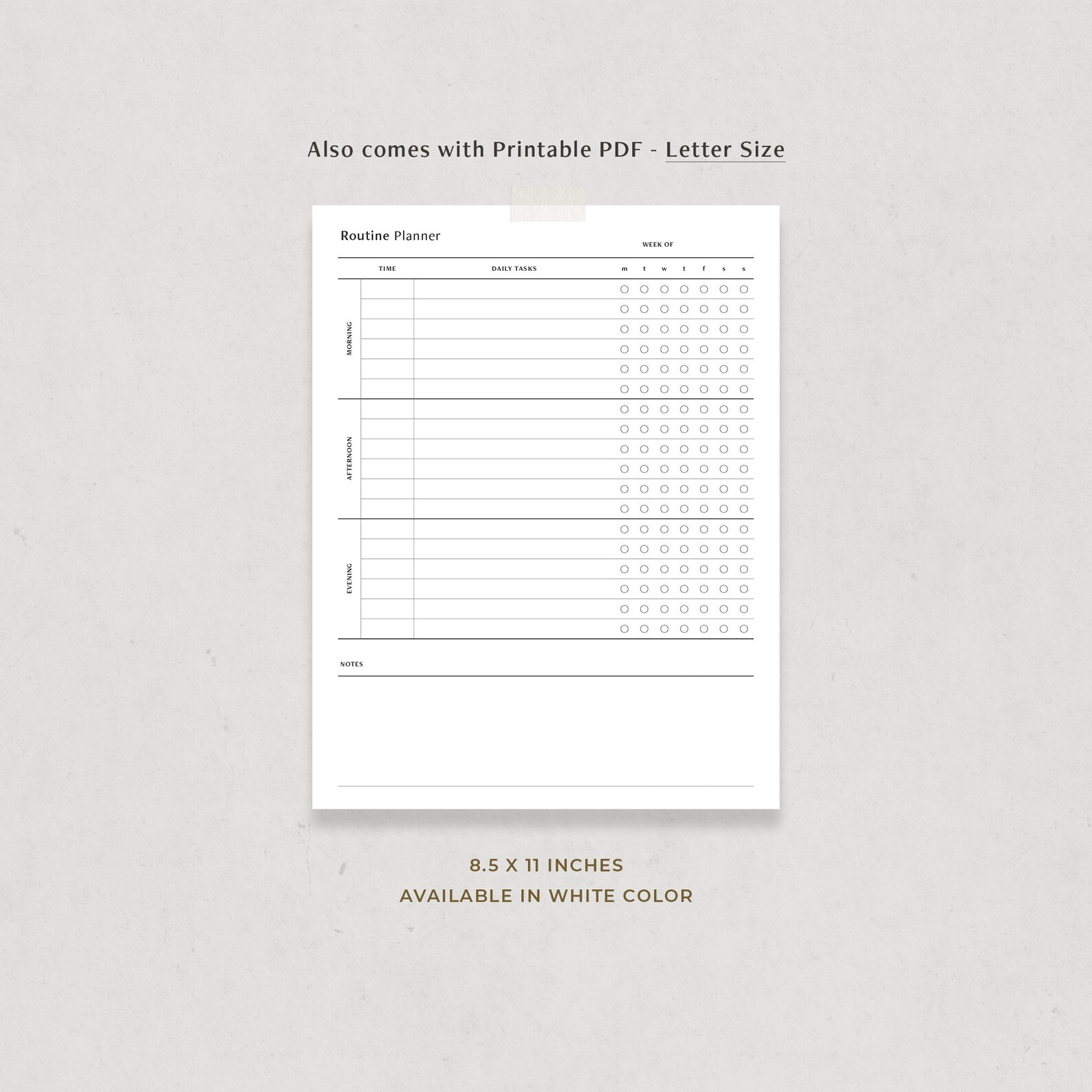 Routine Planner Daily Weekly Habit Tracker Digital Planner - Etsy