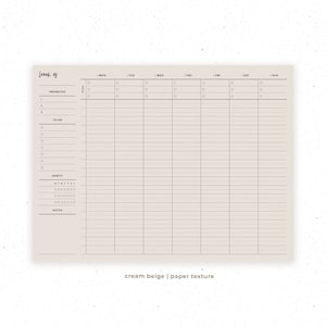 Weekly Hourly Digital Planner for iPad Goodnotes Notability, Weekly ...