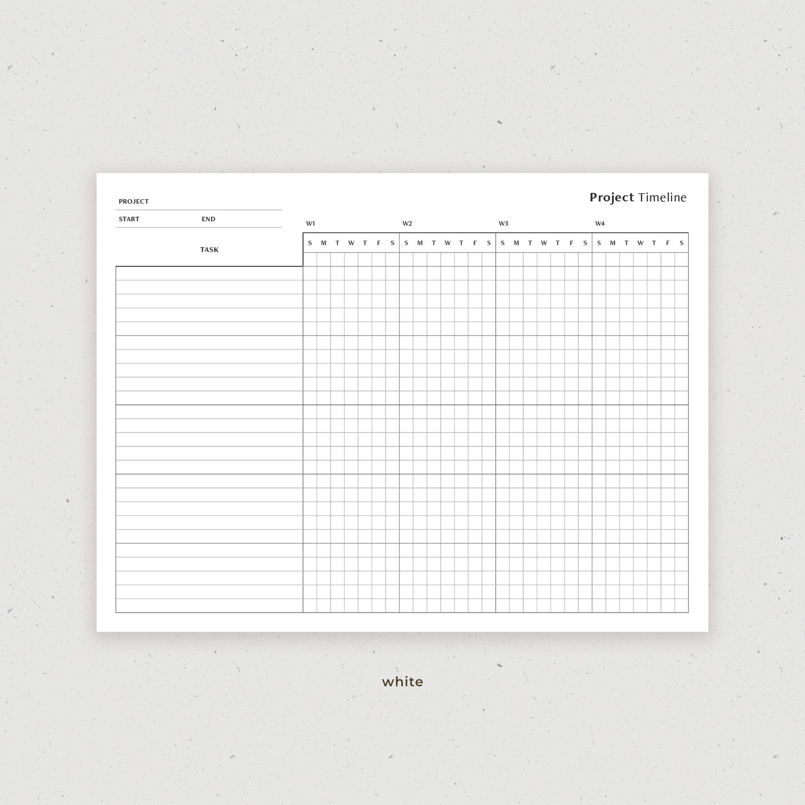 Timeline Chart, Project Tracker Digital Planner Template for Goodnotes ...