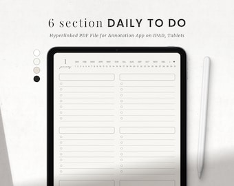 To Do List, Task Checklist, Digital Planner Template for Goodnotes on ...