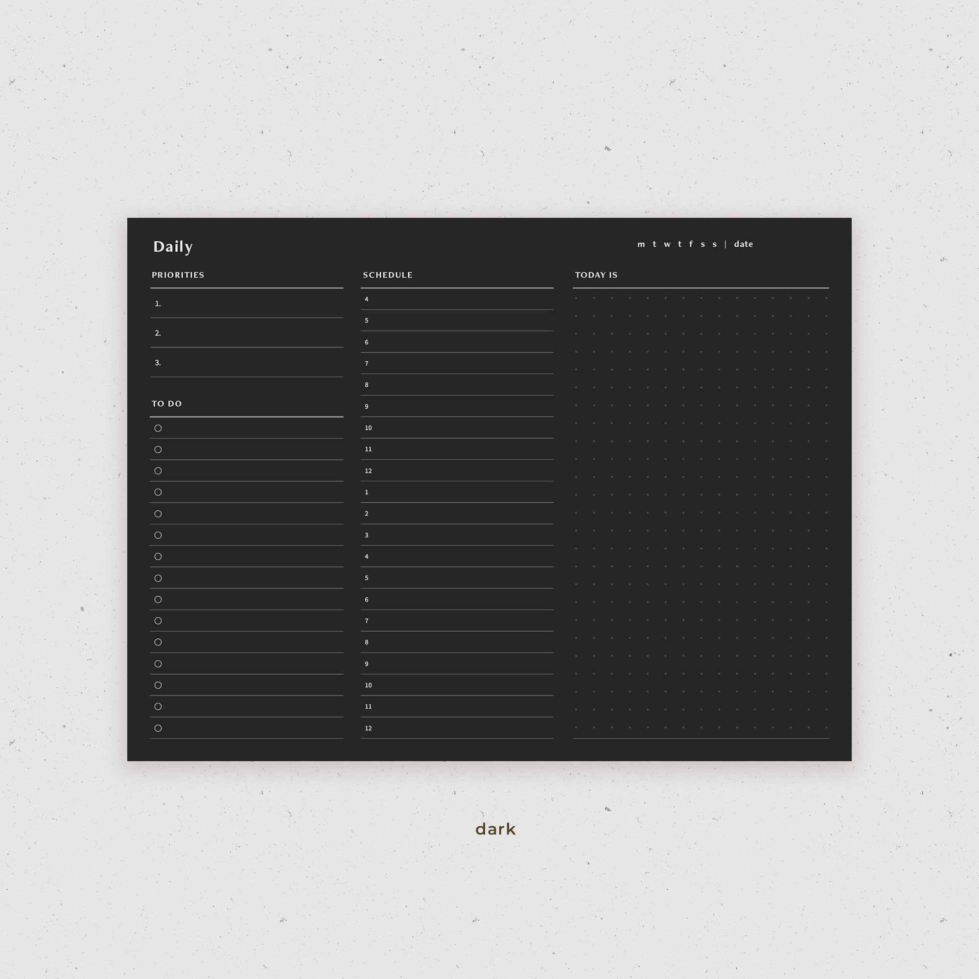 Daily Planner Landscape Digital Template for Goodnotes on - Etsy