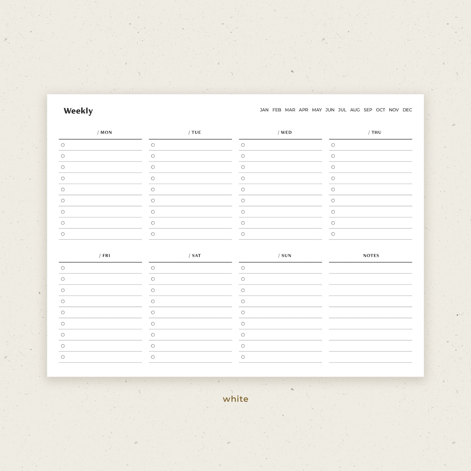 Weekly to Do List Digital Planner for Ipad Goodnotes Weekly | Etsy