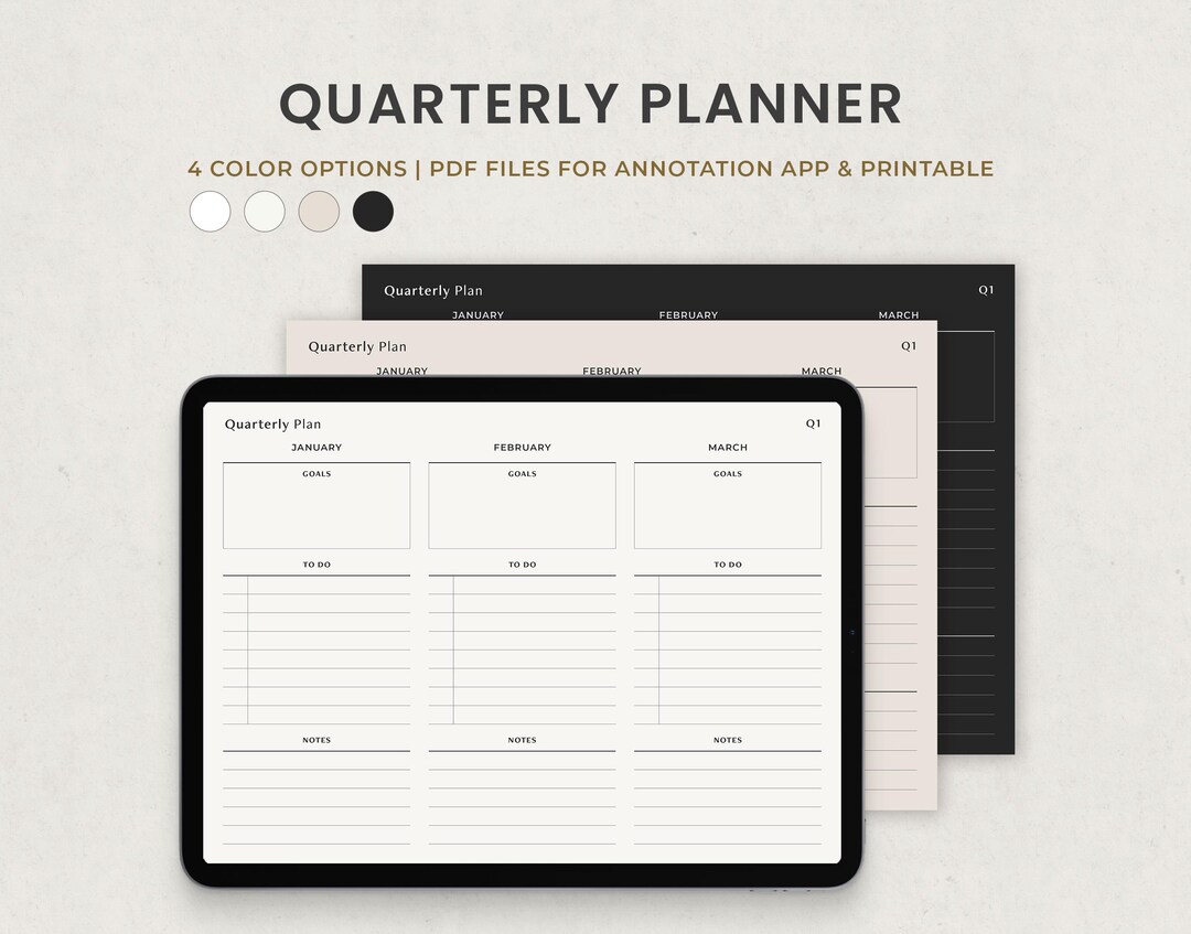 2026 Monthly Goal Planner, Yearly to Do List Goodnotes Template, iPad ...