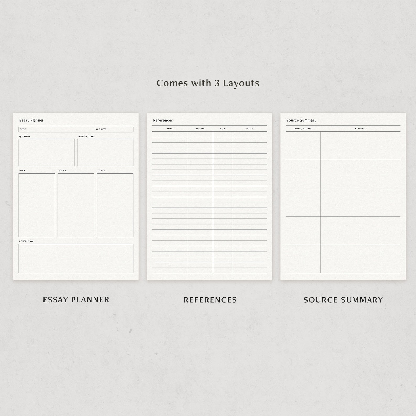Essay Planner Template Digital, Essay Writing Plan Goodnotes iPad ...
