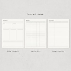Essay Planner Template Digital, Essay Writing Plan Goodnotes iPad ...
