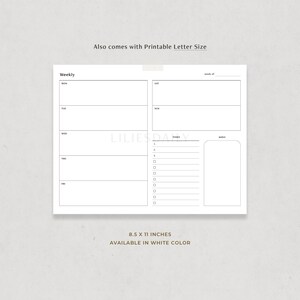 Simple Weekly Planner Digital Template for Goodnotes Notability iPad ...