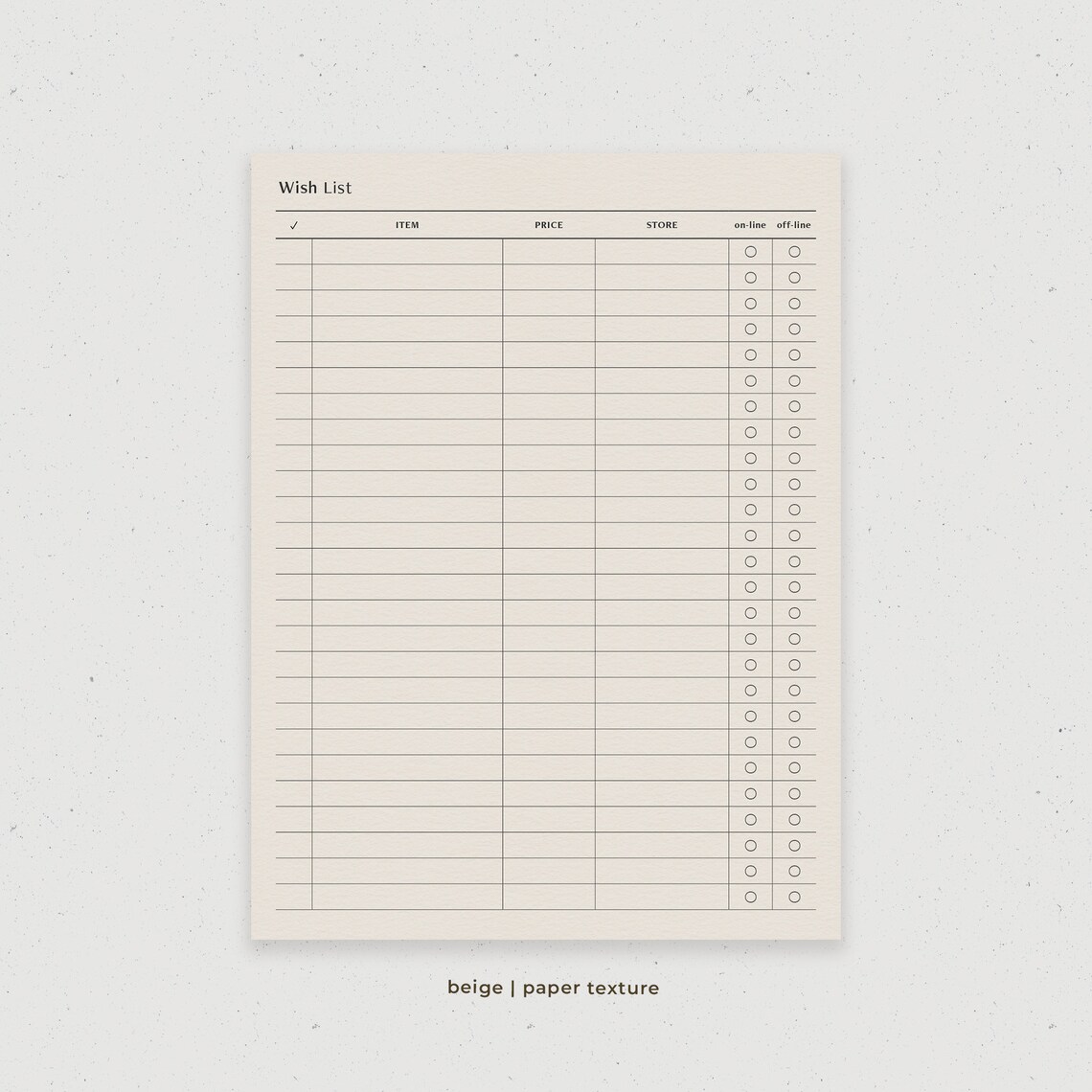 Wish List Bucket List Shopping Tracker Digital Planner - Etsy