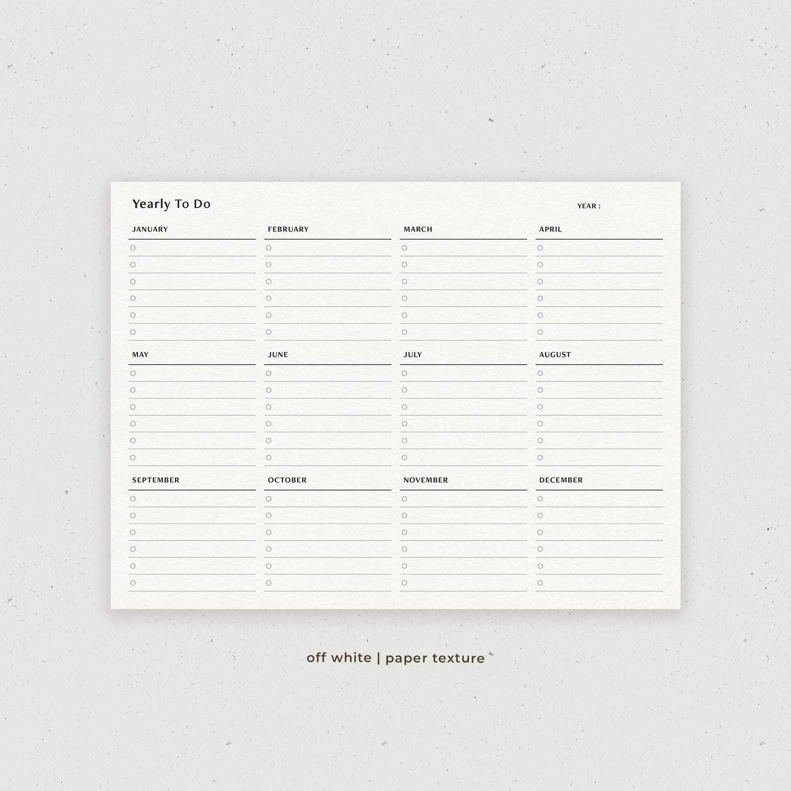 Yearly Planner Template 2026, Goodnotes to Do List Landscape for School ...
