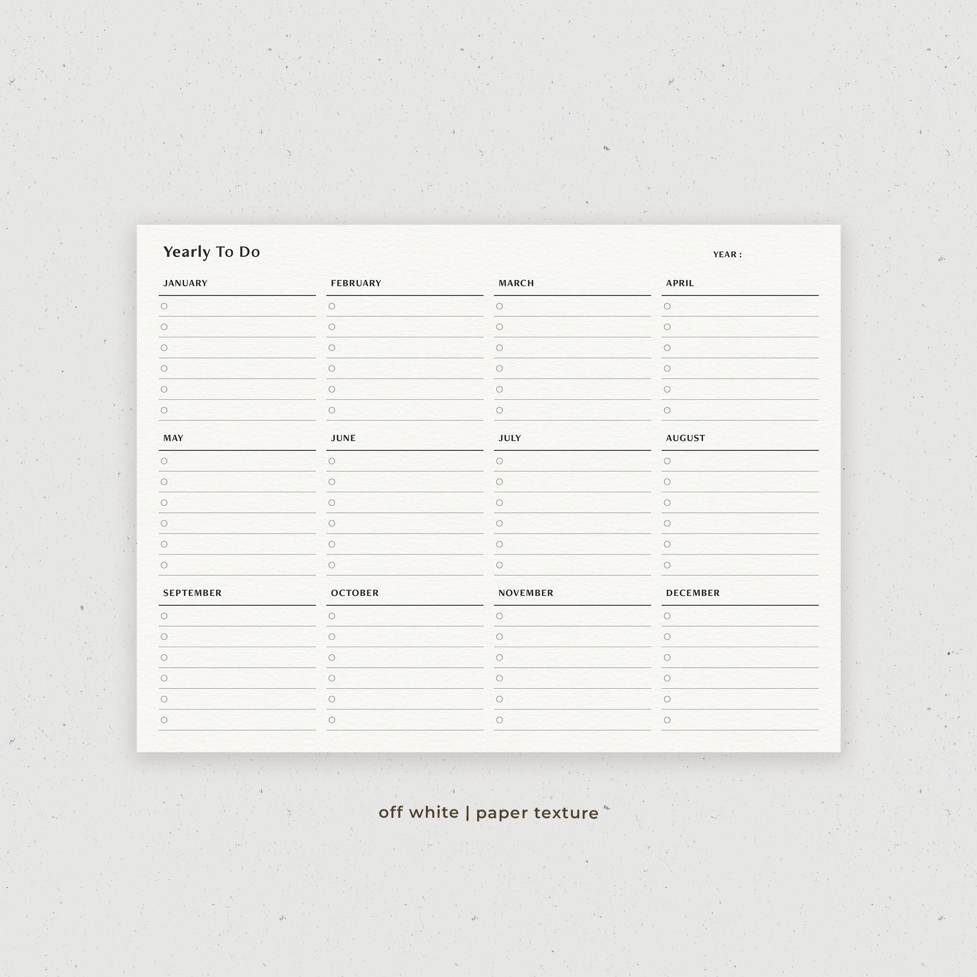 Yearly Planner Template 2026, Goodnotes to Do List Landscape for School ...