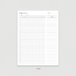 Sleep Tracker, Daily Monthly Sleep Log Digital Planner Template for ...