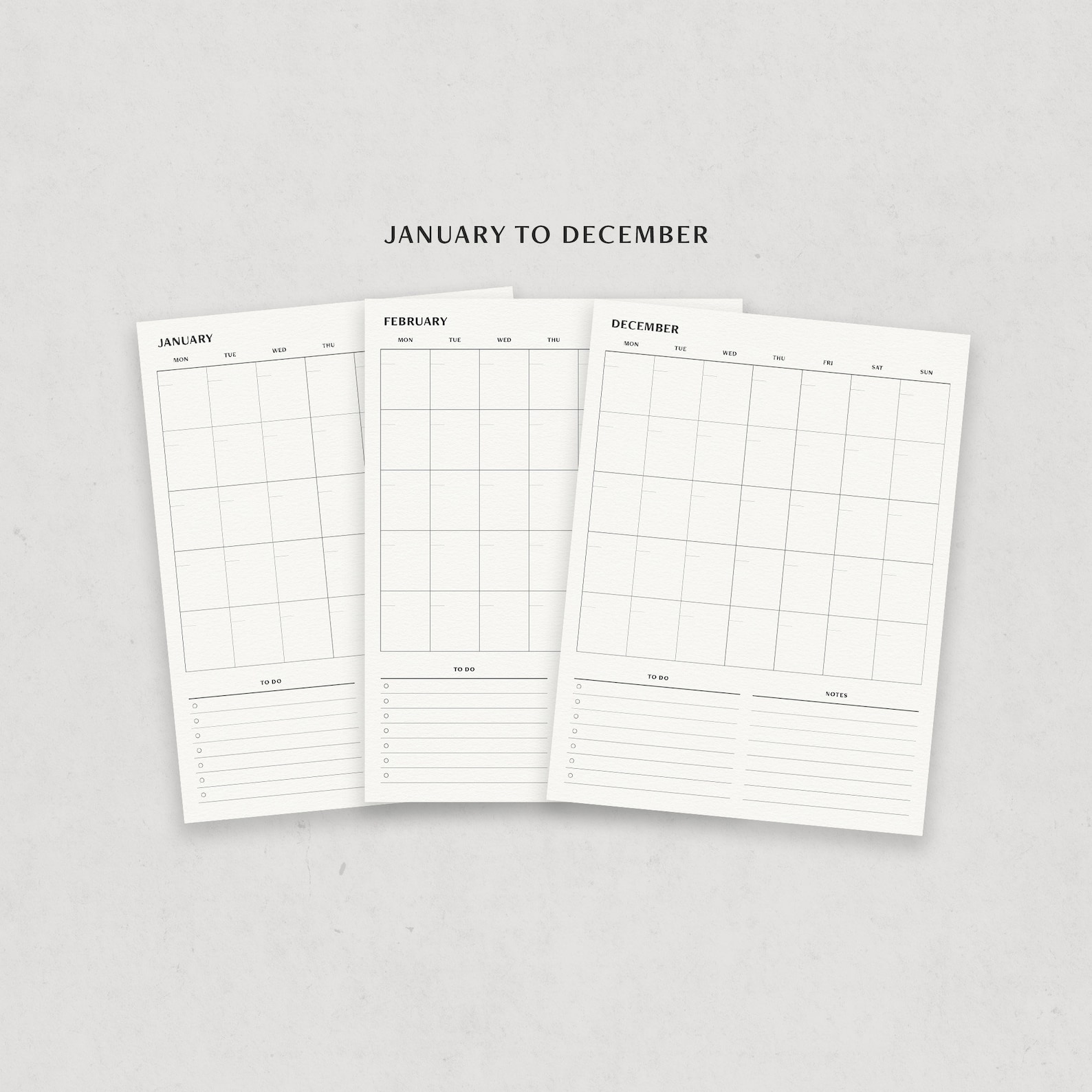 Monthly Planner Undated Digital Planner Template for Goodnotes - Etsy